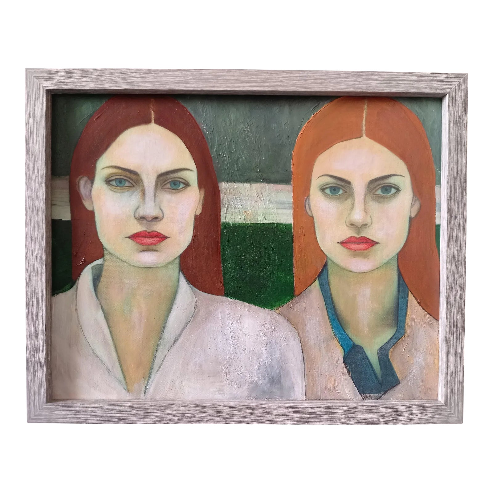 Avery and Hazel. Contemporary Figurative Oil Painting by Christopher ...