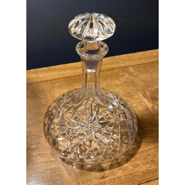 Captain's Crystal Cut Decanter | Chairish