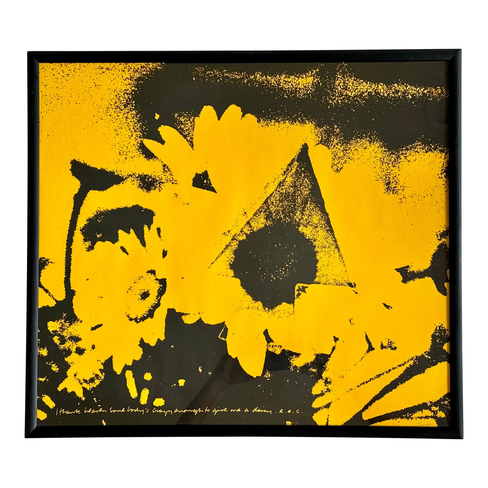 1960s Corita Kent (Sister Mary Corita) Signed Screenprint, Framed ...