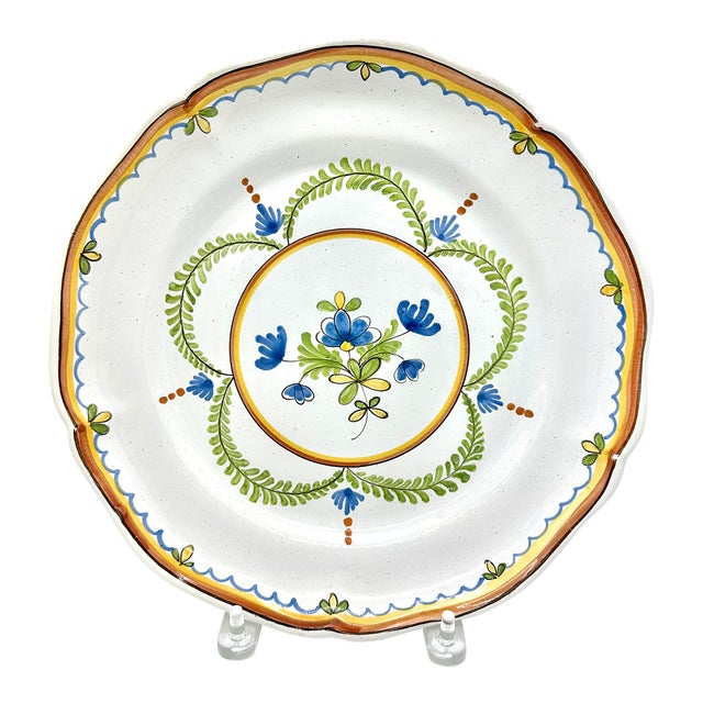 Late 18th Century French Faience Charger | Chairish