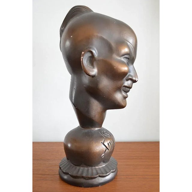 Mid-Century Ceramic Head, 1950s | Chairish
