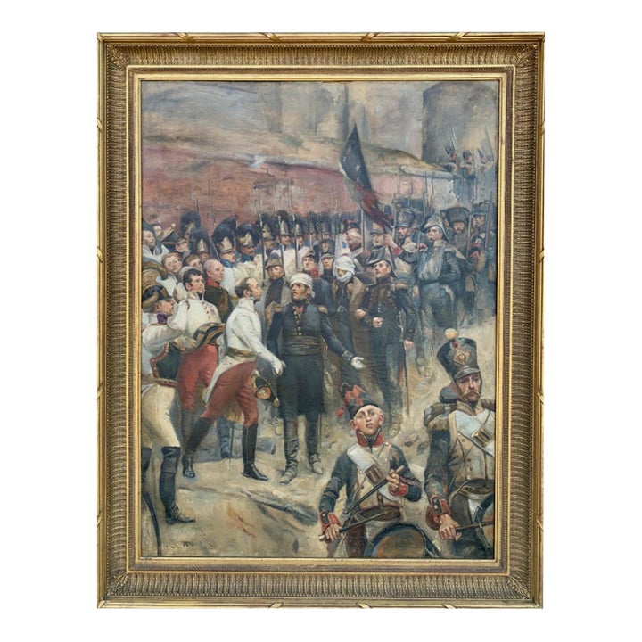 19th Century French, Surrender of the French at Huningen Fort to the ...