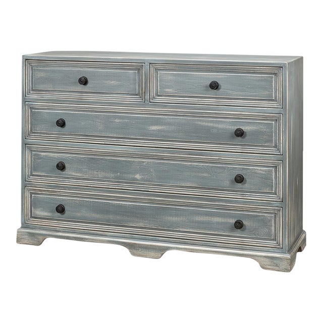 Rustic Painted Pine Dresser | Chairish