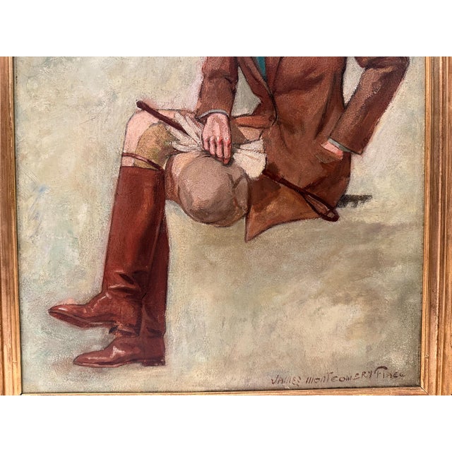 Vintage Equestrian Painting, Portrait of a Woman Oil Painting by James ...