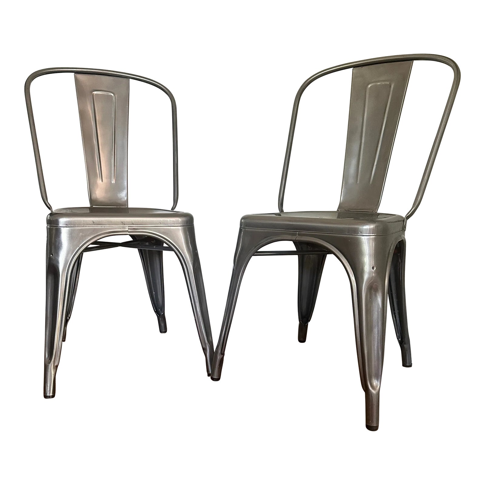 Set of 2 Authentic Tolix Marais "A" Chairs From Design Within Reach ...
