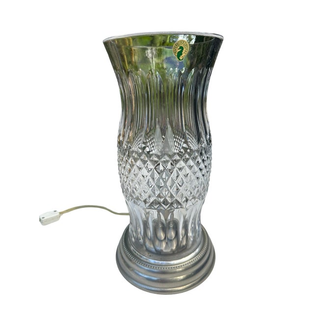 Traditional Silver Waterford Crystal Colleen Lamp | Chairish