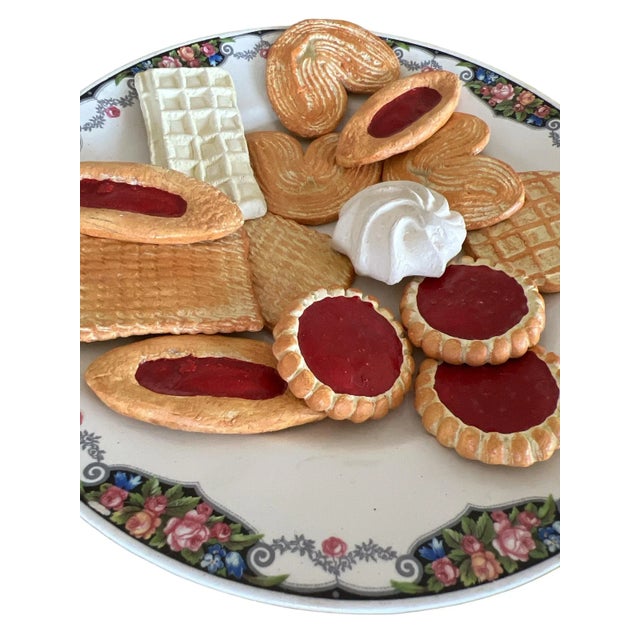 Mid 20th Century Vintage Trompe-L’oeil Cookie Plate, Made in France ...