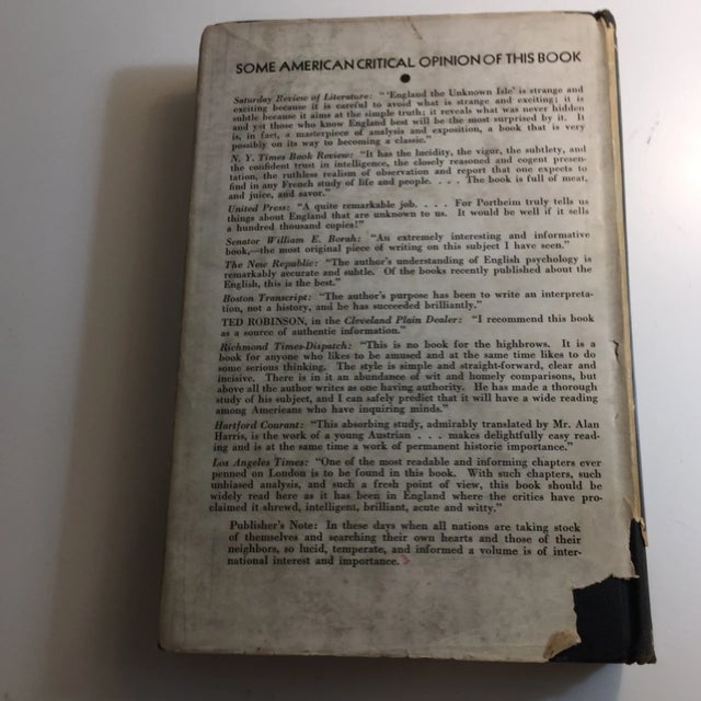1936 England the Unknown Isle Book | Chairish