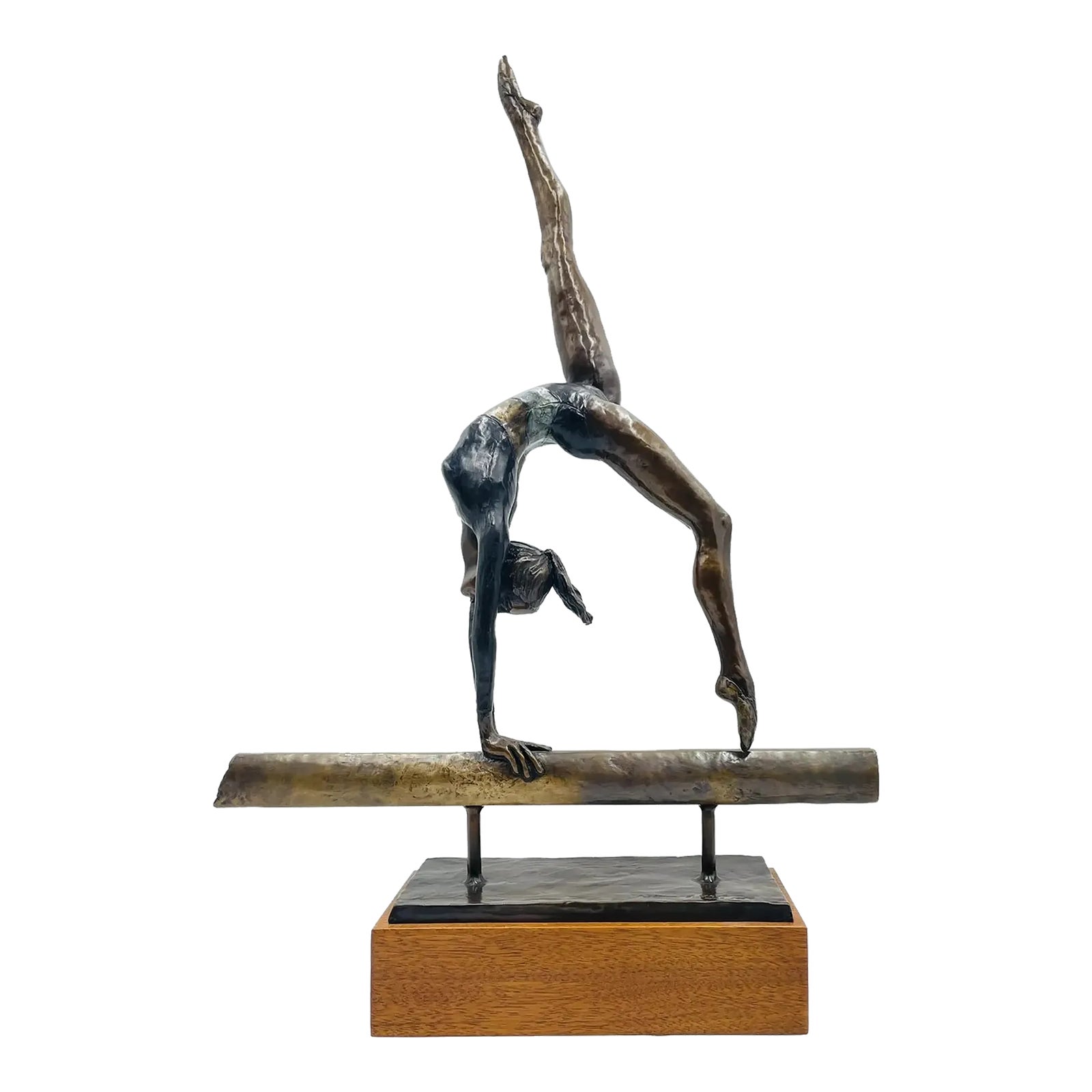 -The Gymnast- Bronze Sculpture by Rebecca J. Grob, (20th Century ...