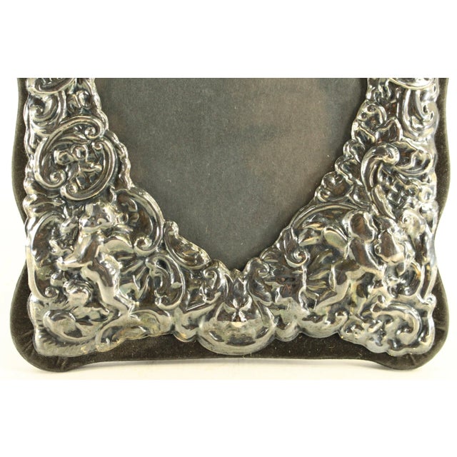 1970s Silver Repoussé Picture Photo Frame Belle Epoque Rococo Taste ...