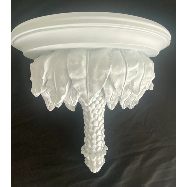 Large Coastal Cast Plaster Vintage Palm Tree Wall Brackets -A Pair ...