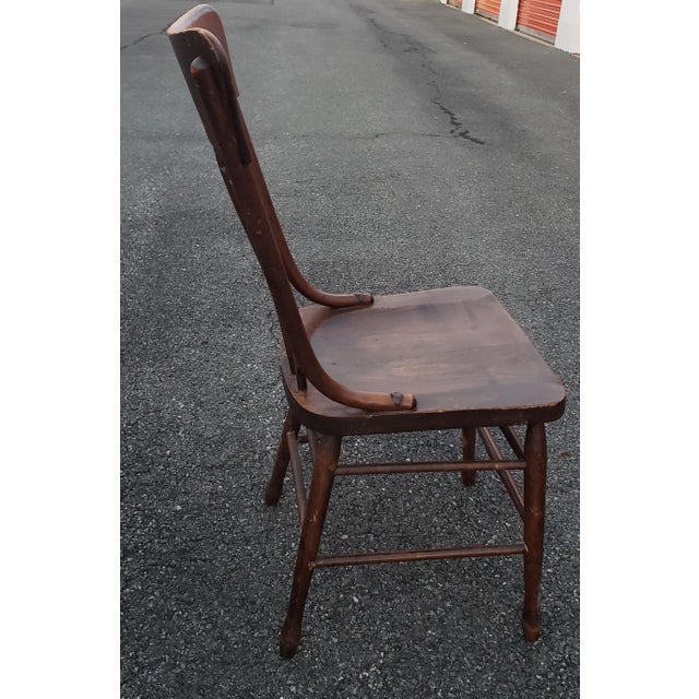 Mid 20th Century Murphy Furniture Early American Walnut Side Chairs, a ...