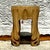 Vintage Boho Hand Carved Drape Low Stool | Chairish