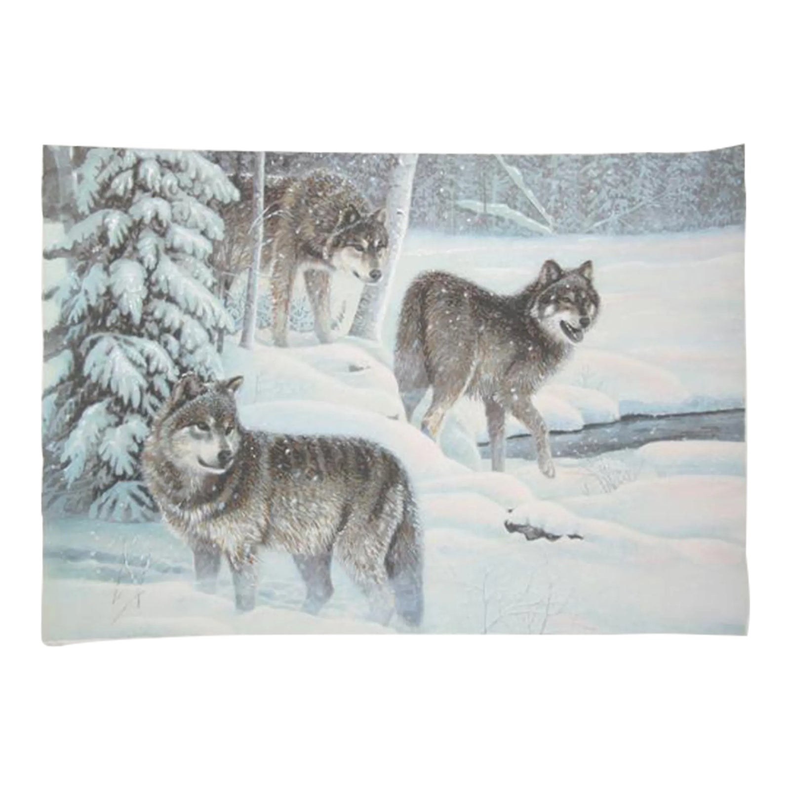 Snow Quest, Pat McManus Screen Print | Chairish