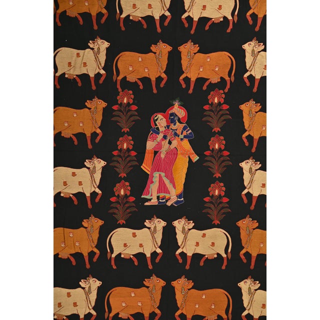 1930s Radha Krishna Pichwai Textile | Chairish