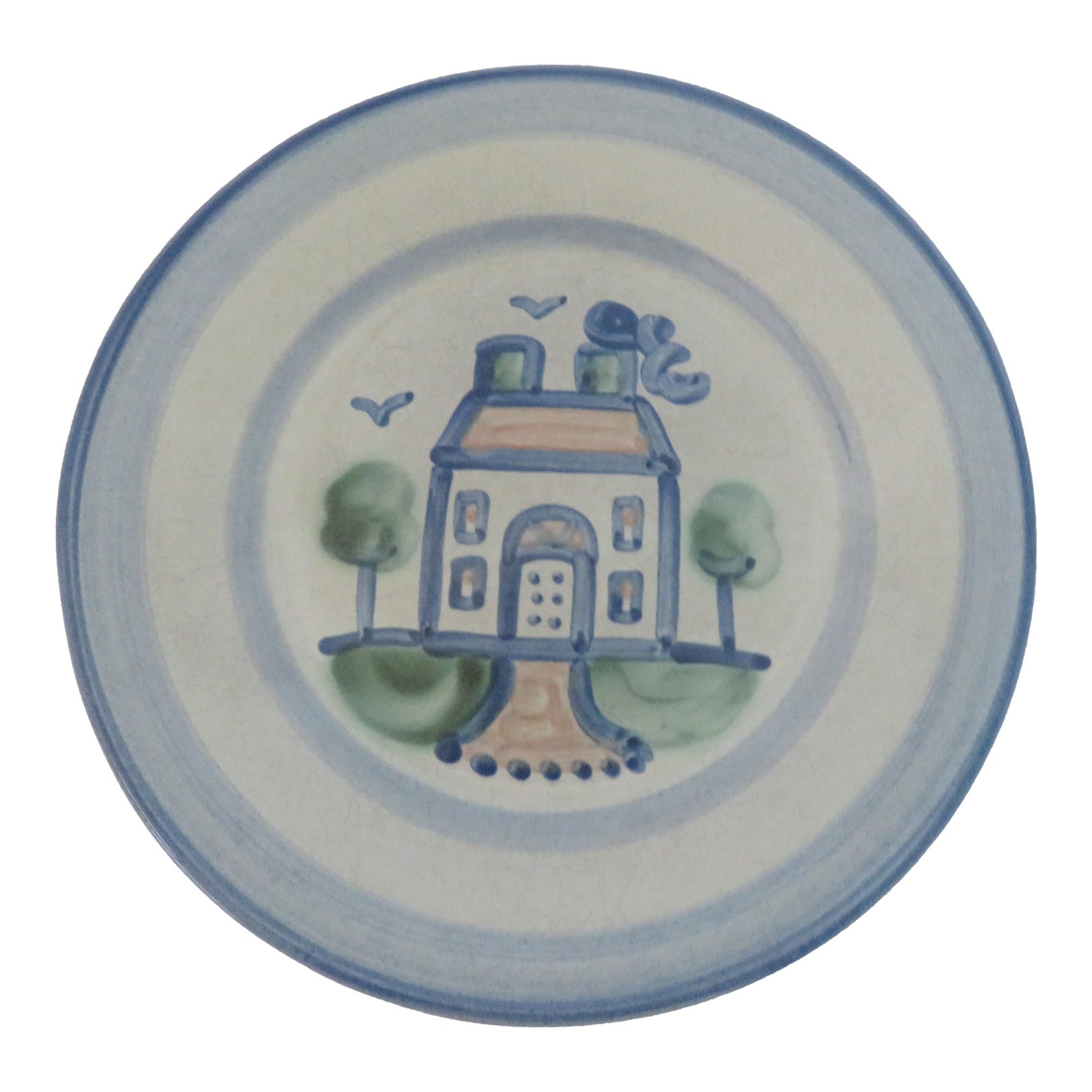 1940s M a Hadley Pottery Decor Plate | Chairish