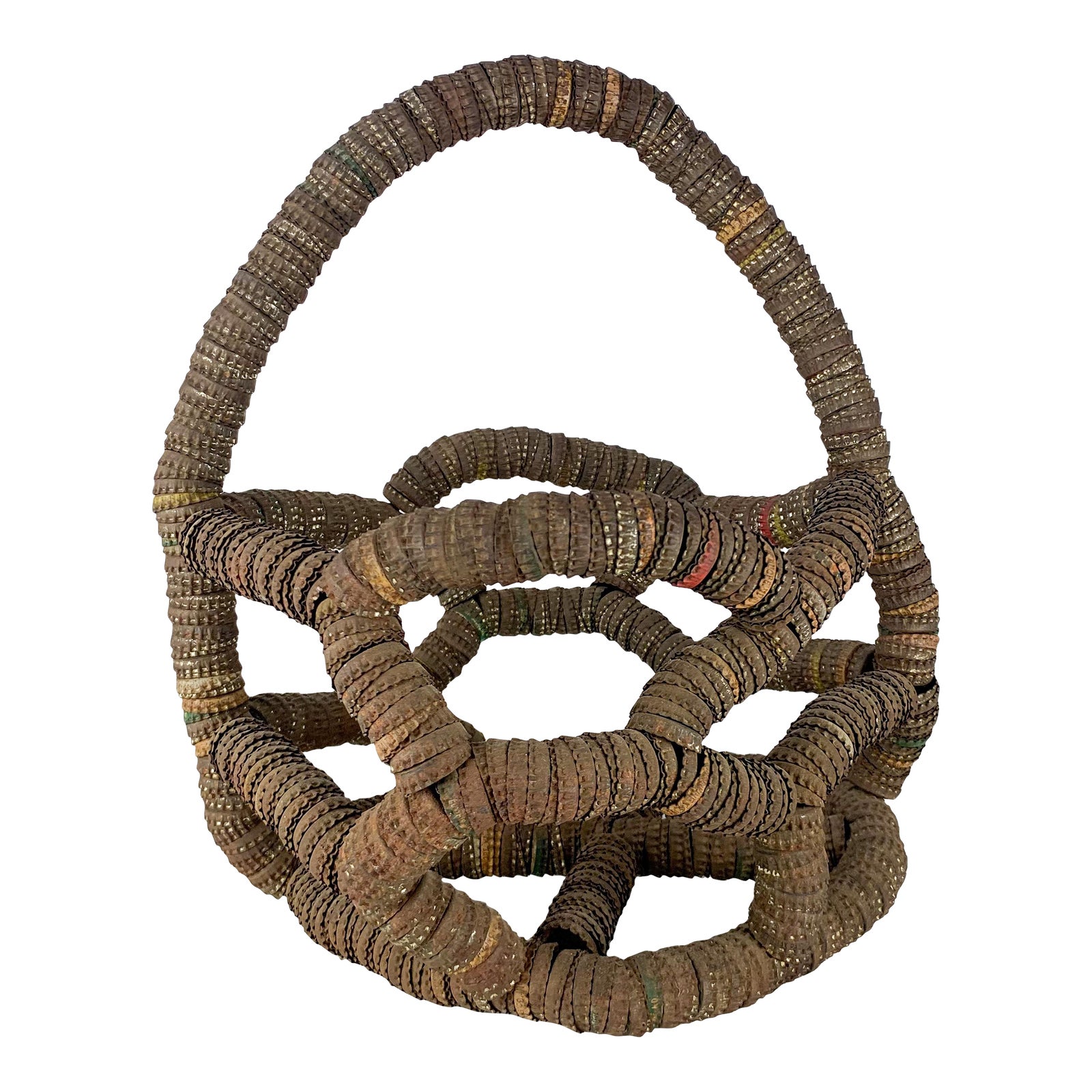 Vintage Bottle Cap Basket Tramp Art Antique Outsider Memory Folk Art ...