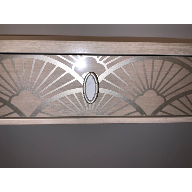 Caracole Modern Art Deco Style Gray Lillian Console Table | Chairish