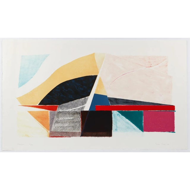 Susan Crile Expansion 1981 Modern Abstract Signed Lithograph | Chairish