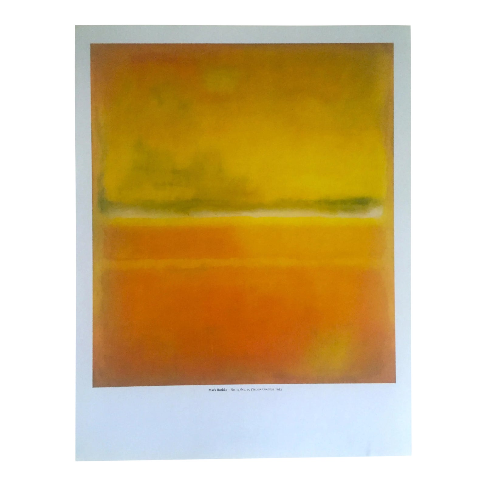 Mark Rothko Lithograph Print Abstract Expressionist Poster " No.14 / No ...