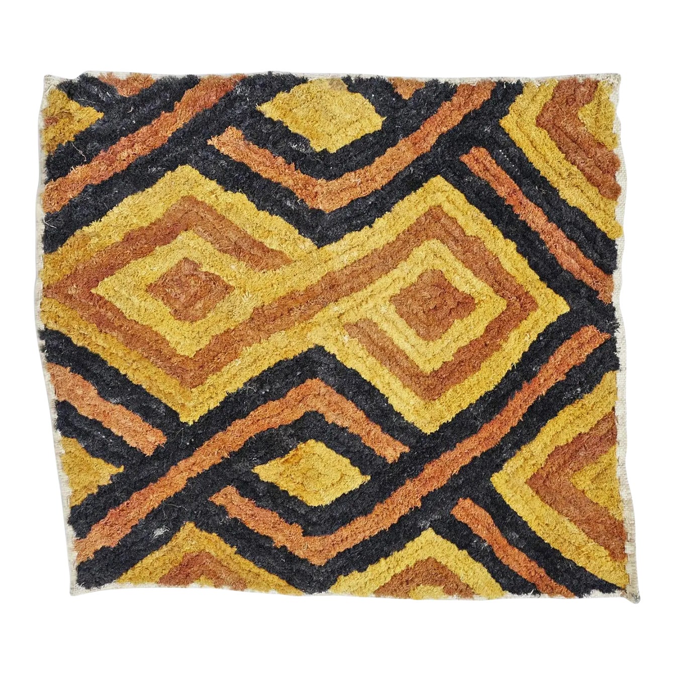 Vintage Kuba Grass Textile | Chairish