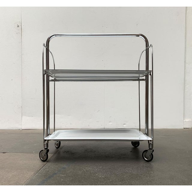Vintage Foldable Service Cart by Raquer, 1970s | Chairish