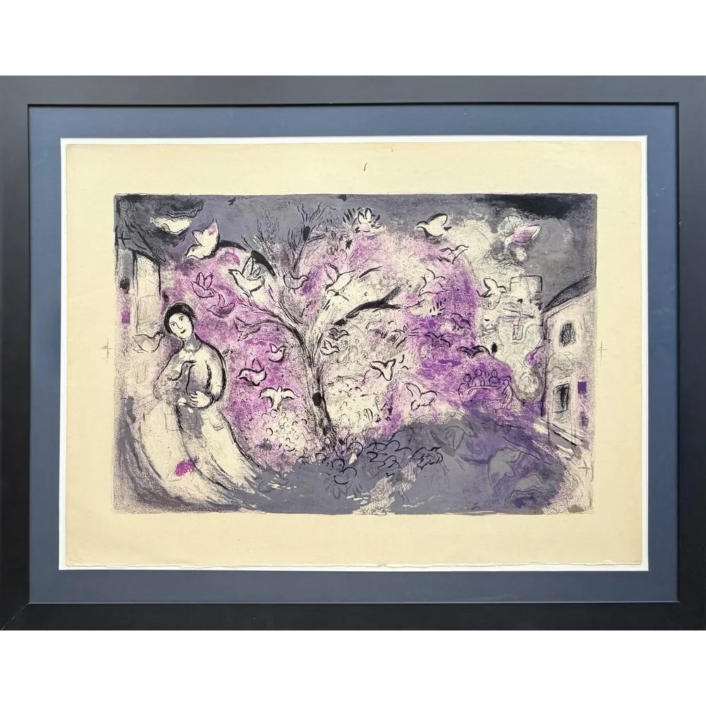 Marc Chagall, Daphnis et Chloé, Planche XXVI, 1961, Lithograph | Chairish