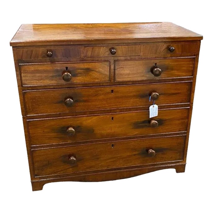 Antique Scottish Mahogany Split Chest | Chairish