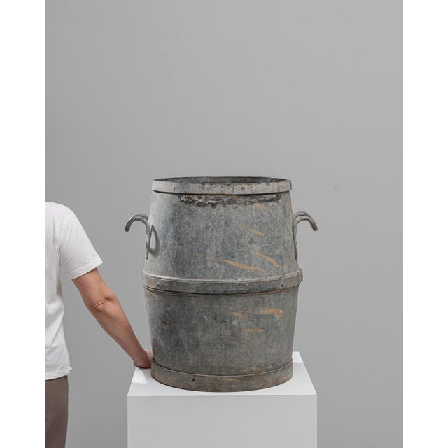 Early 20th Century French Zinc Barrel | Chairish