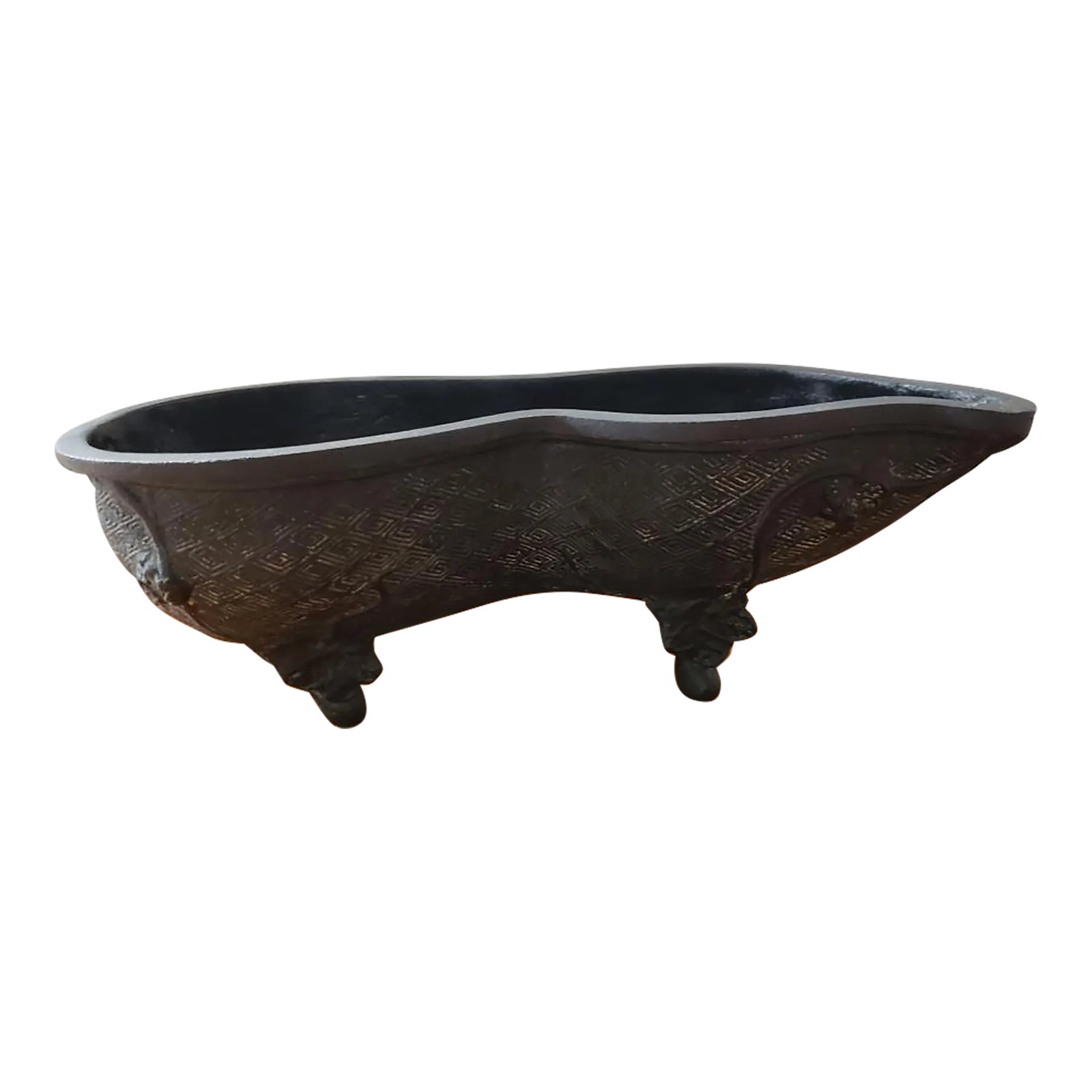 Early 20th Century Antique Japanese Cast Iron Bonsai Tree Planter ...