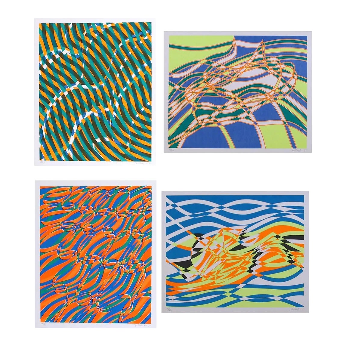 The Aquarius Suite, Stanley William Hayter Screen Prints - Set of 4 ...