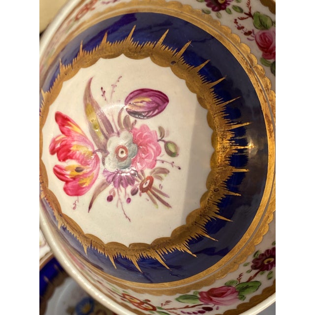 Early 19th Century English New Hall Cup & Saucer Set- 17 Pieces | Chairish