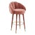 Myla Salmon Swivel Bar Stool | Chairish