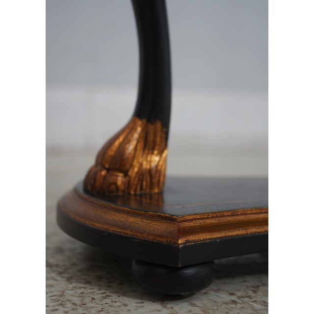 Pair William Switzer Regency Style Swan End Tables | Chairish