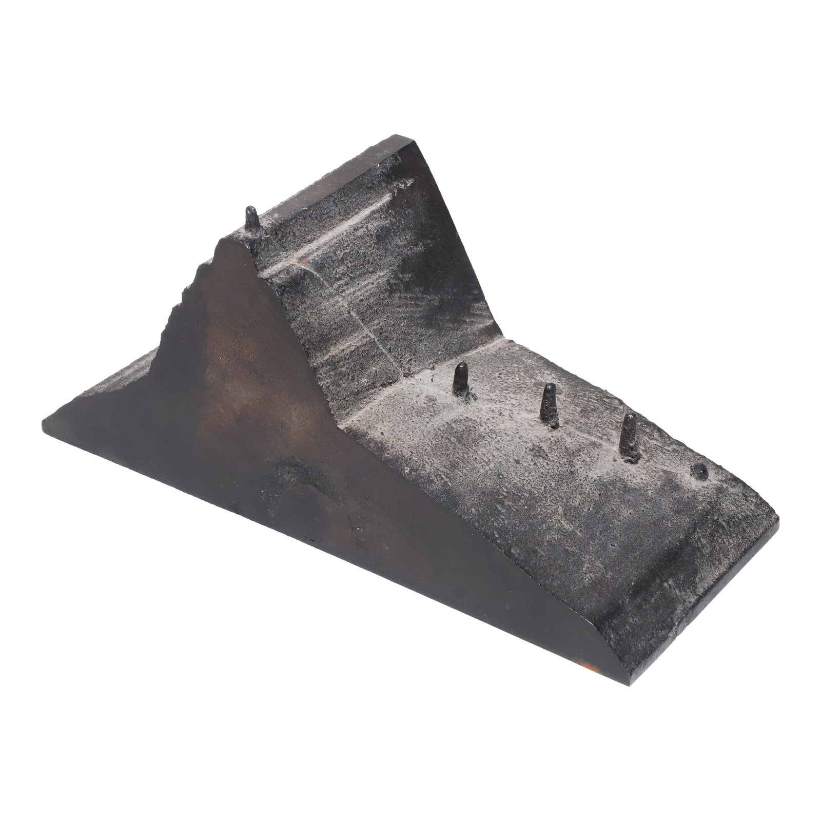 Abstract Geometric Cast Iron Sculpture by Bo Anderson Circa 1991 | Chairish