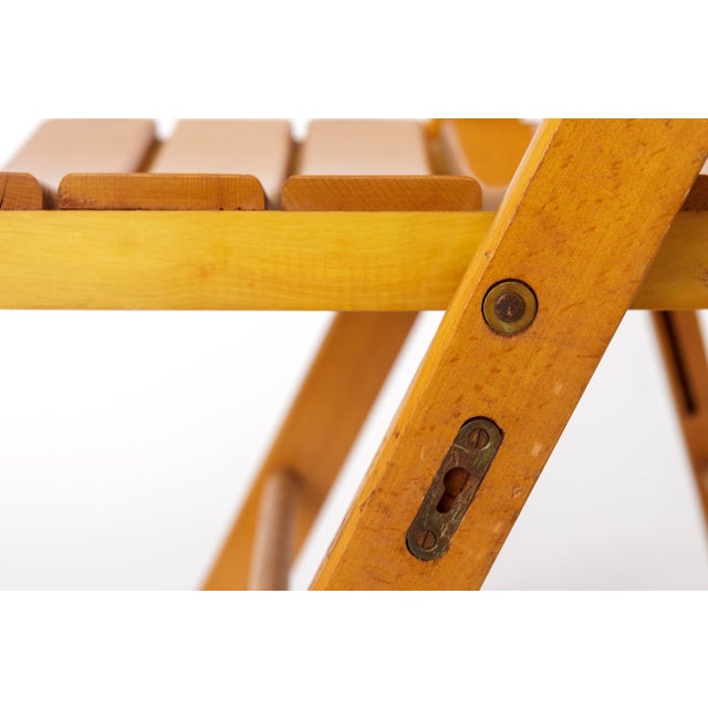 Mid-Century Modern German Beech Folding Chair, 1960s | Chairish