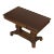 Vintage Hickory Chair Victorian Style Wicker Base Library Table | Chairish