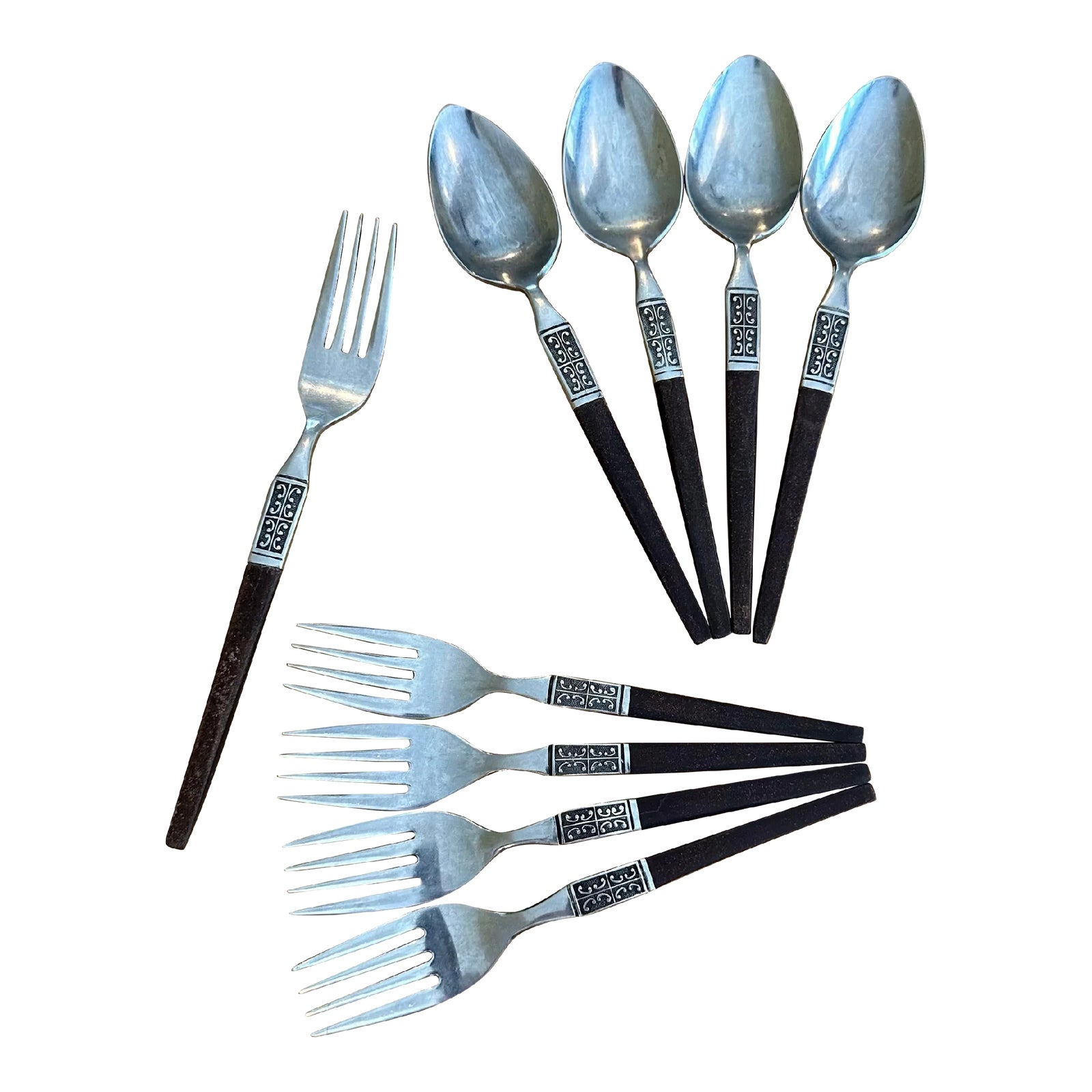 1940s Danish Modern Ekco Eterna La Joya Japan Replacement Flatware Set ...