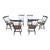 1980s Hitchcock Blue Farmhouse Dining Room Kitchen Chairs- Set of 6 ...