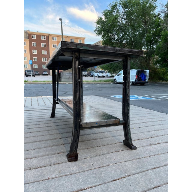 1940s American Industrial Steel Work Table | Chairish