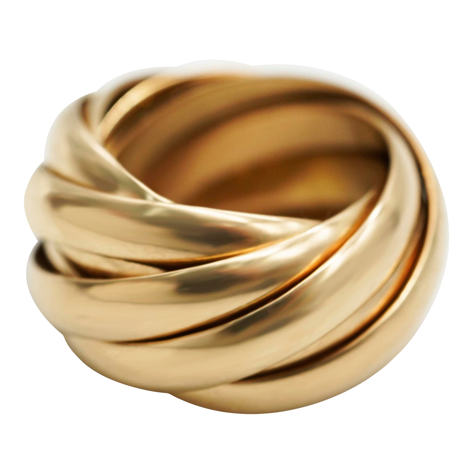 Tiffany & Co. Paloma Picasso Melody Ring In 18K Rose Gold Size 4.25 | Chairish