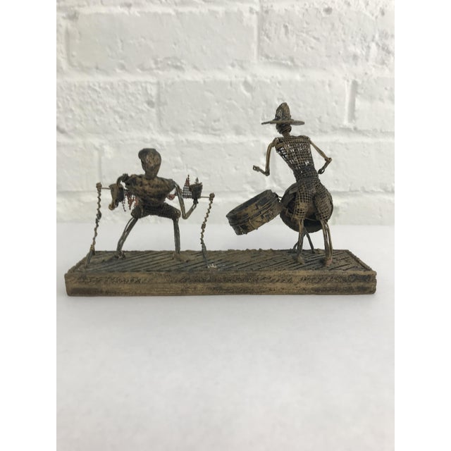 1970s Vintage Alfred Weekes Wire Sculpture | Chairish