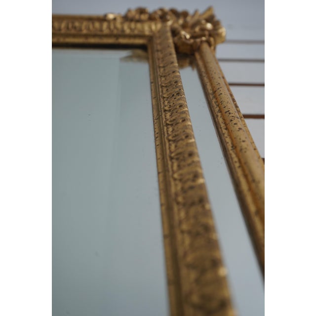 Labarge Italian Gold Frame Rectangular Mirror | Chairish