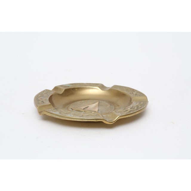 Vintage Brass Sail Boat Ashtray | Chairish