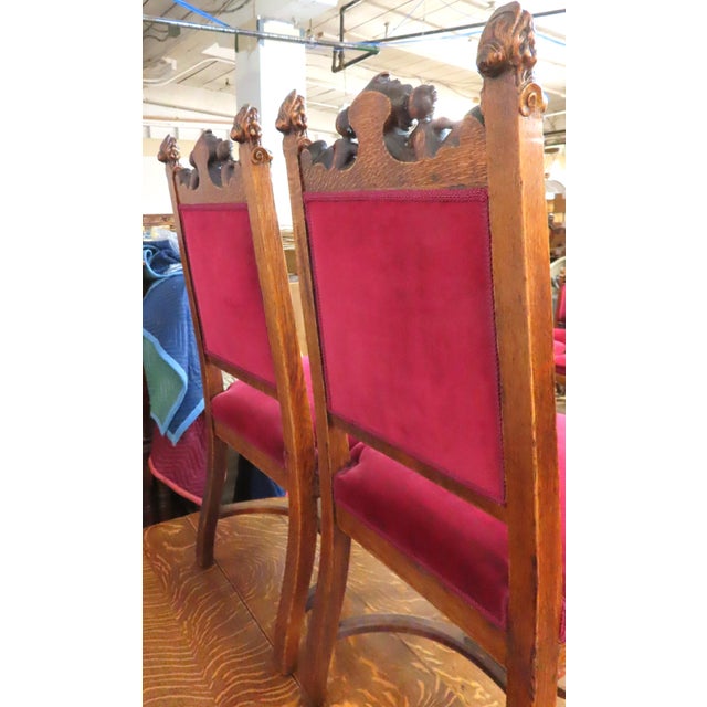 Antique Victorian R. J. Horner Dining Table & Chairs | Chairish