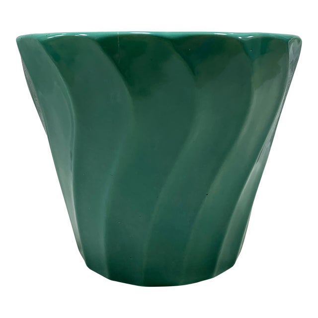Mid 20th Century Mid-Century Modern Bauer Flower Pot | Chairish