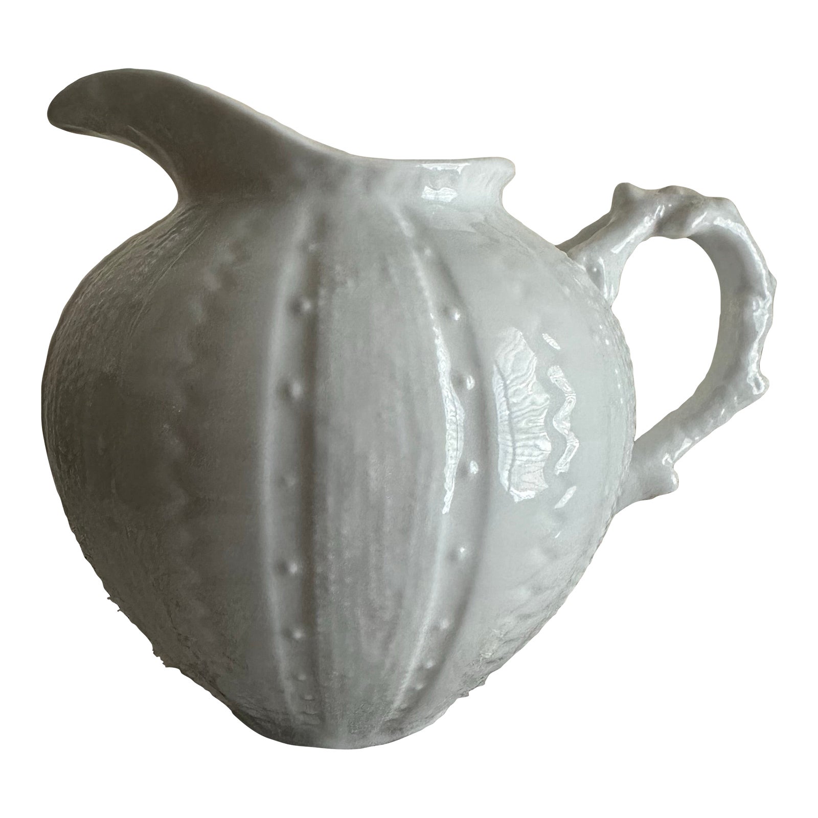 Vintage White Porcelain Paris Royal Coral & Sea Urchin Small Pitcher ...