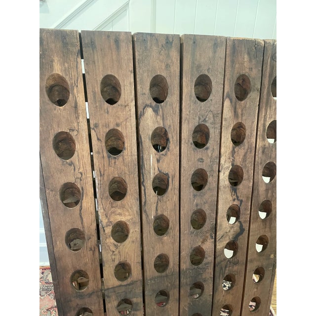 Early 20th Century Riddling Rack for Wine Bottles | Chairish