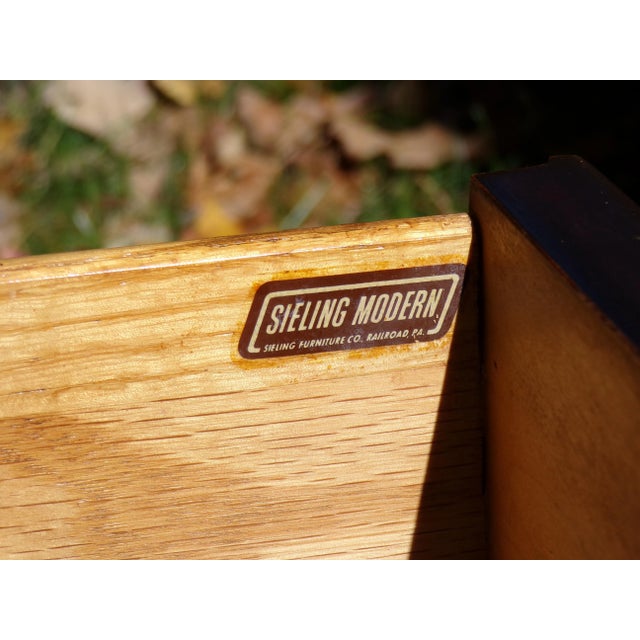 Vintage Mid Century Sieling Modern 1 Drawer Mahogany Nightstand End ...