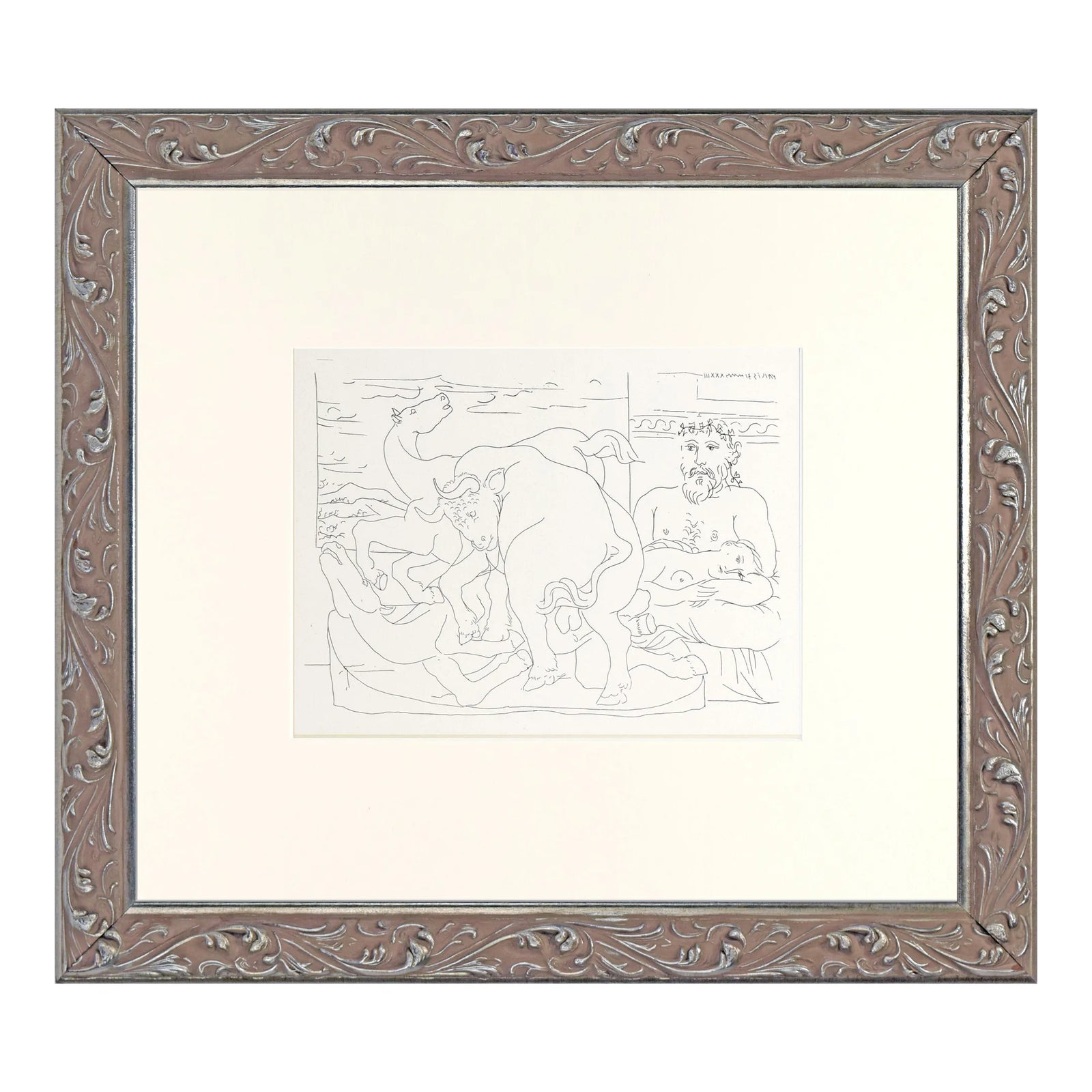 Vintage Pablo Picasso Vollard Suite Lithograph Print 1956 | Chairish